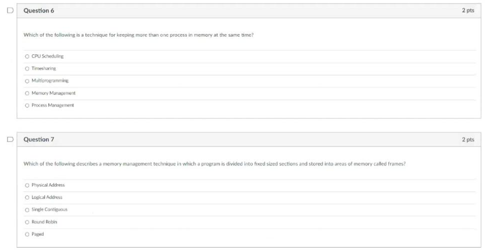 Solved Multiple choice questions In which state does a | Chegg.com