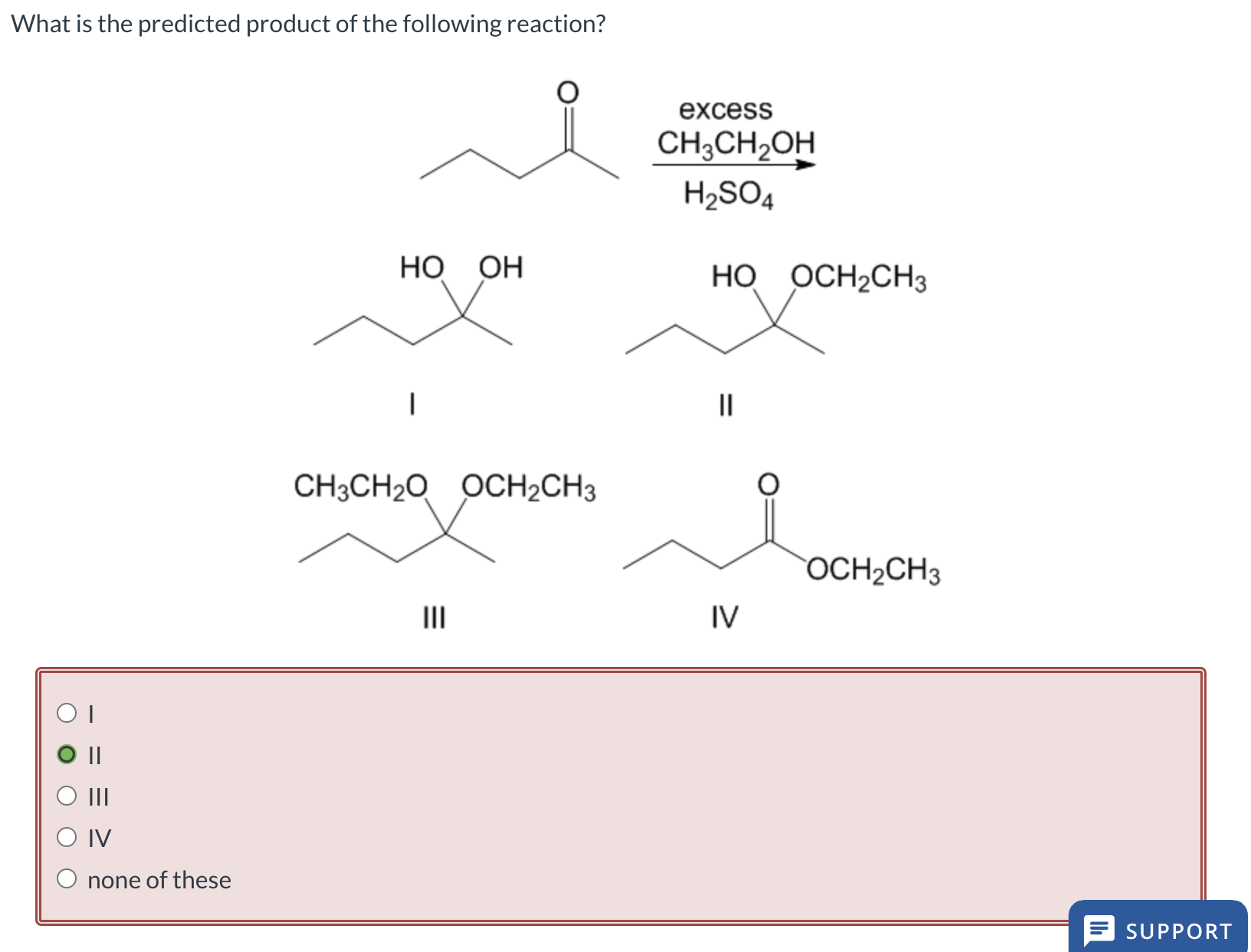 Solved What is the predicted product of the following | Chegg.com