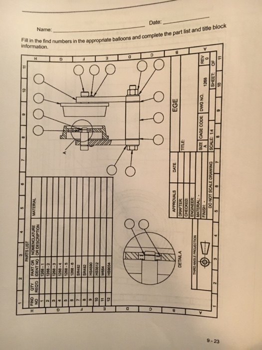 Solved I Chapter 9. Assembly Drawing P-2) Consider the | Chegg.com