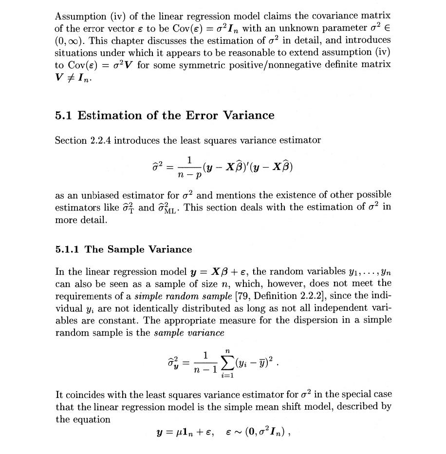 2. Show that under the linear regression model with | Chegg.com