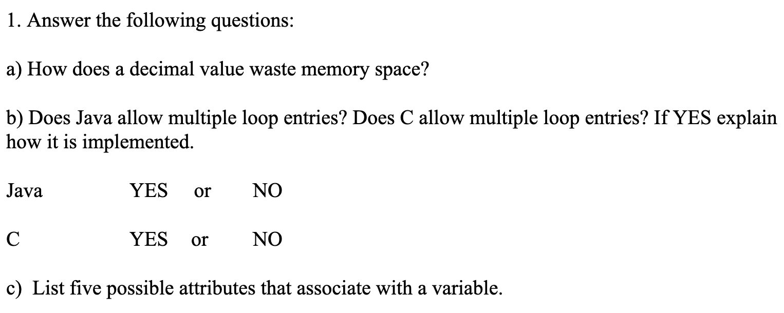 Solved 1. Answer the following questions: a) How does a | Chegg.com