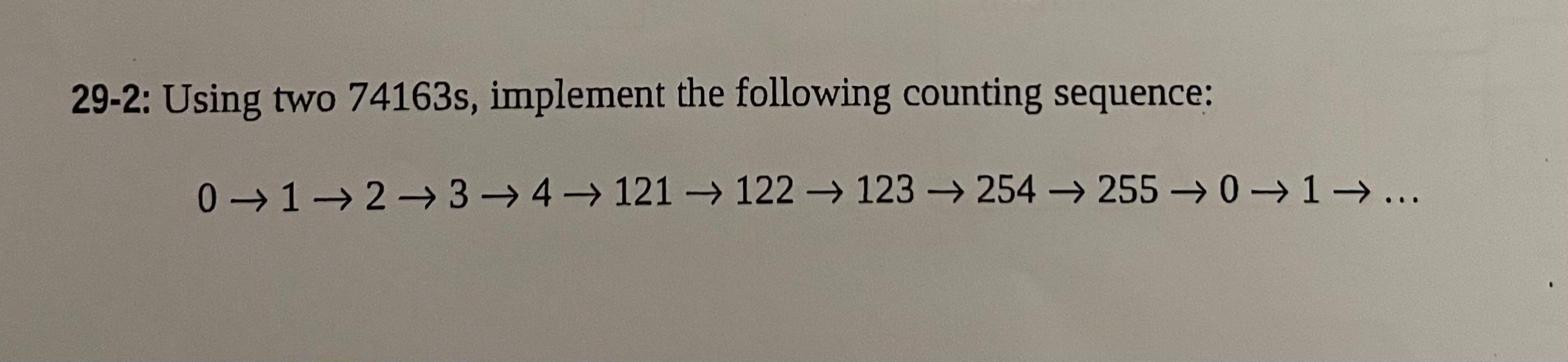 Solved 29-2: Using two 74163s, implement the following | Chegg.com