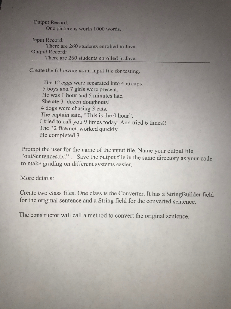 Solved Write the code in java without BufferedReader, or | Chegg.com