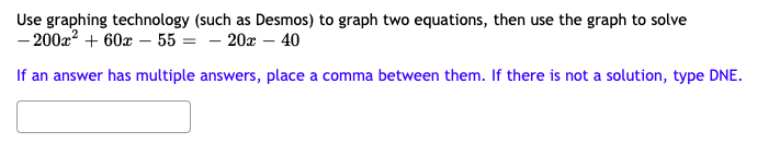 Solved Use graphing technology (such as Desmos) to graph two | Chegg.com