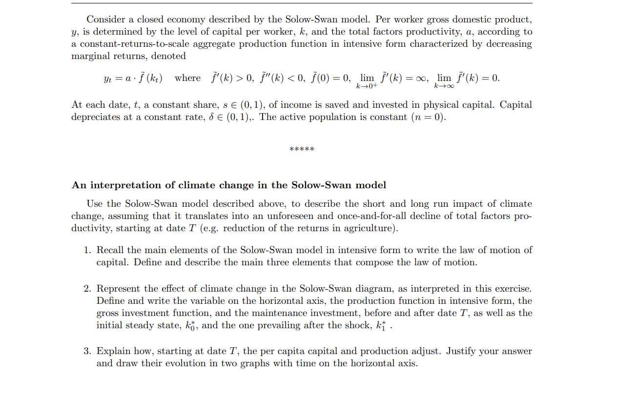 TD3. PLEASE SOLVE THIS EX IN DETAILS + GRAPH + | Chegg.com