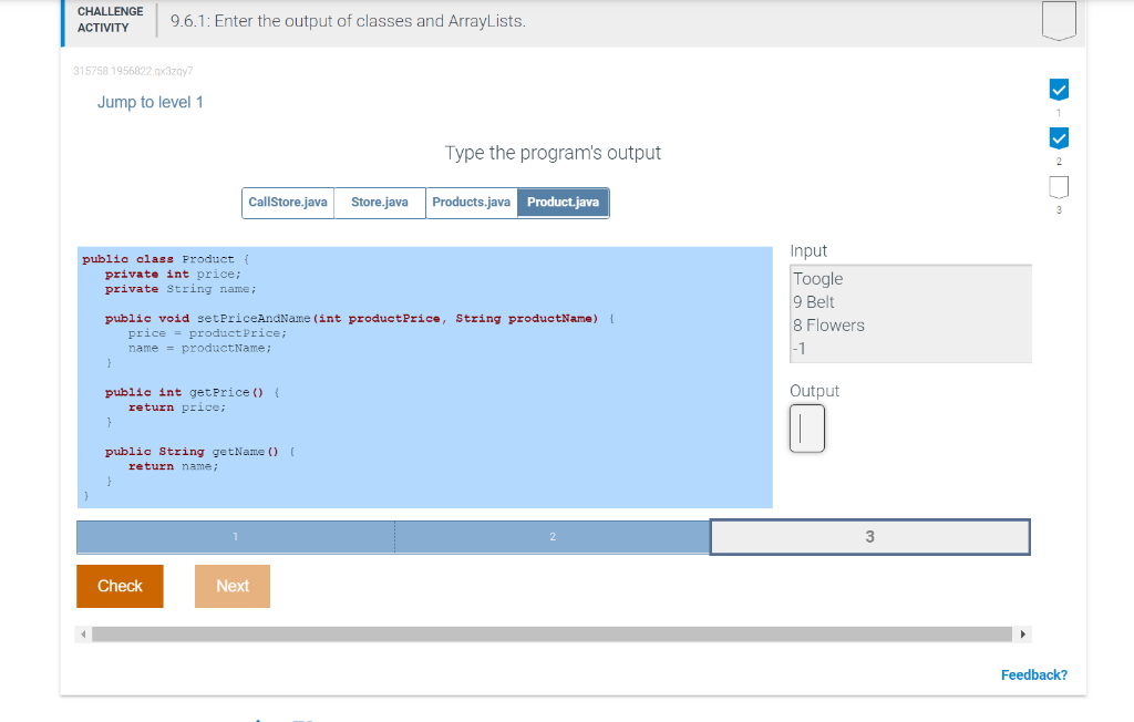 Solved CHALLENGE ACTIVITY 9.6.1: Enter the output of classes | Chegg.com