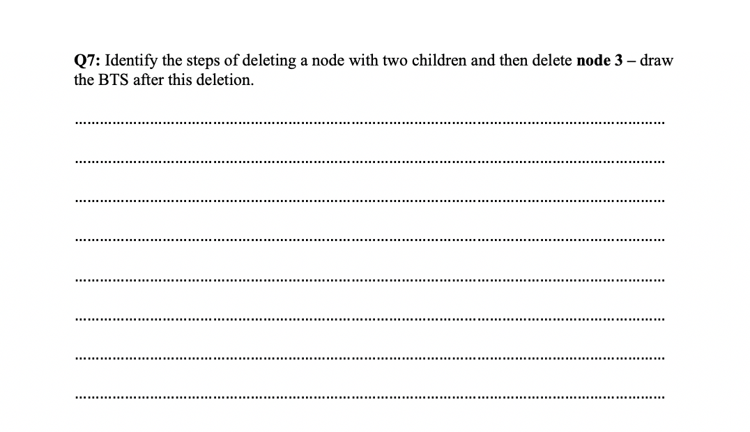 Solved Exercise 1: Binary Search Tree (BST) [7Marks, CL01.1] | Chegg.com