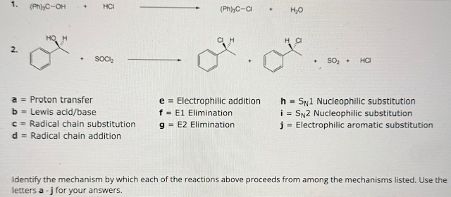 Solved a= ﻿Proton transferb = ﻿Lewis acid/basec= ﻿Radical | Chegg.com