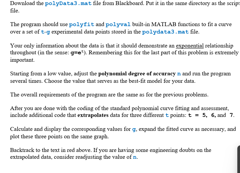 Solved Download the polyData3. mat file from Blackboard. Put | Chegg.com