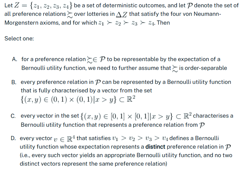 Solved Let Z={z1,z2,z3,z4} be a set of deterministic | Chegg.com