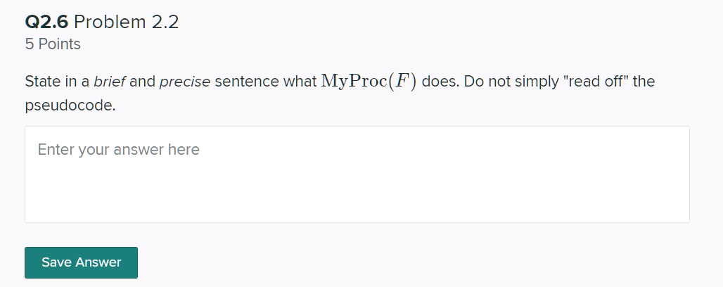 2. State in a brief and precise sentence what | Chegg.com