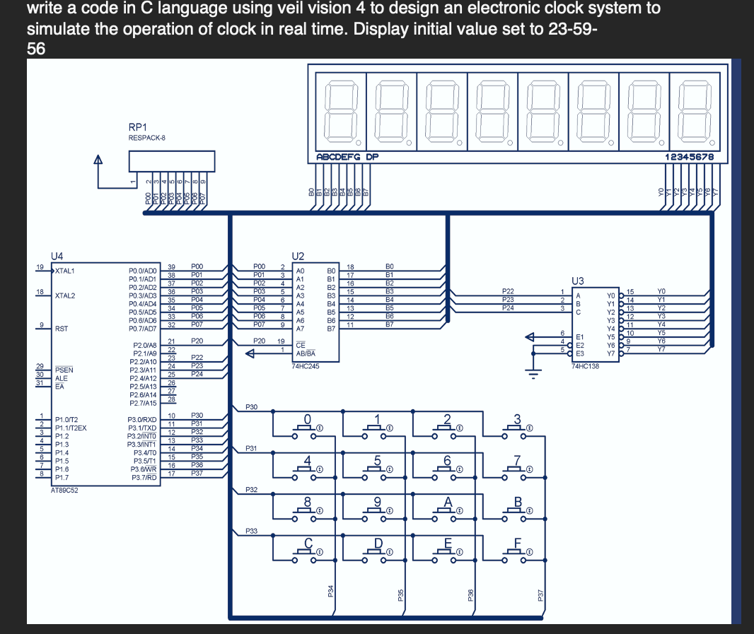 Solved write a code in C language using veil vision 4 to | Chegg.com