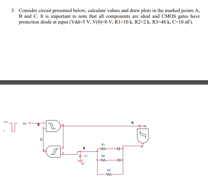 Solved Consider circuit presented below, calculate values | Chegg.com