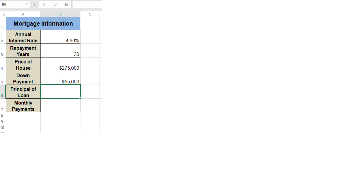 Enter a function in cell B9 on the Investments | Chegg.com