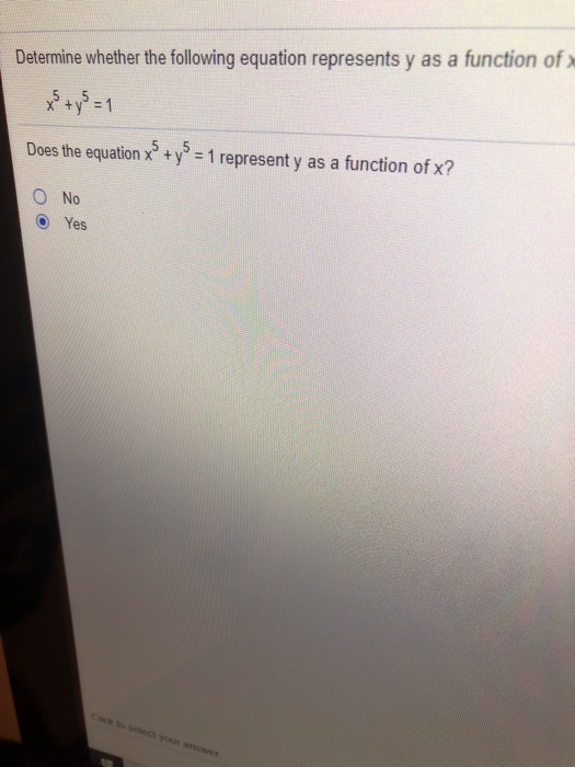 Solved Determine Whether The Following Equation Represents Y