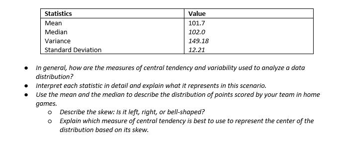 Solved - In general, how are the measures of central | Chegg.com