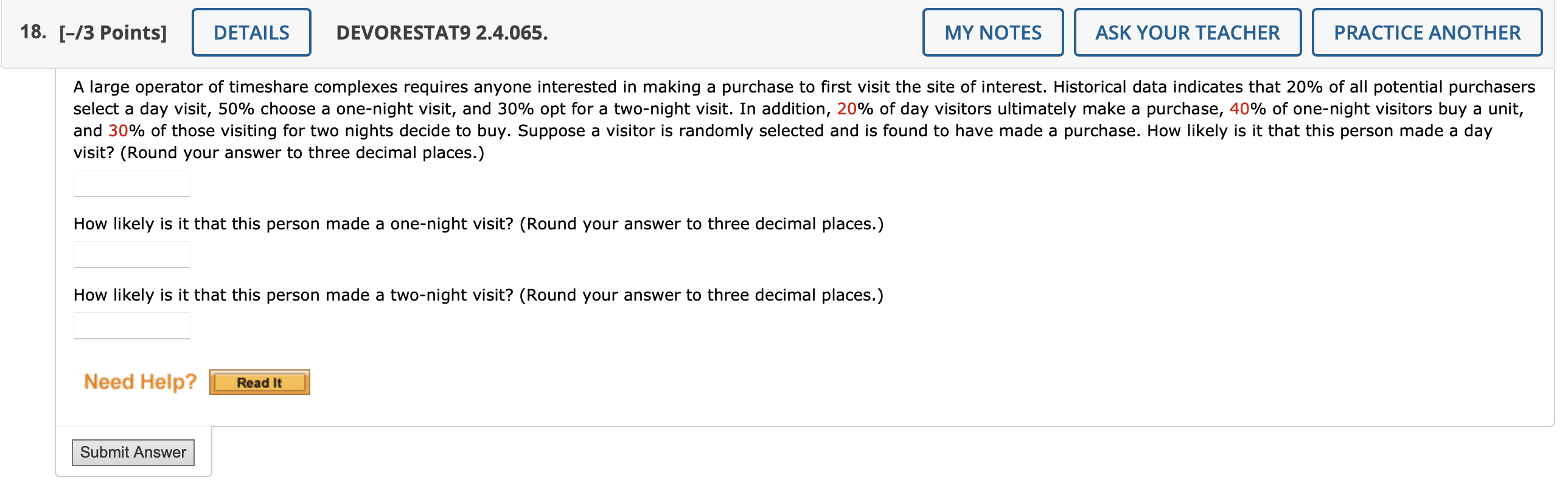 Solved [-/3 Points] DEVORESTAT9 2.4.065. A large operator of | Chegg.com