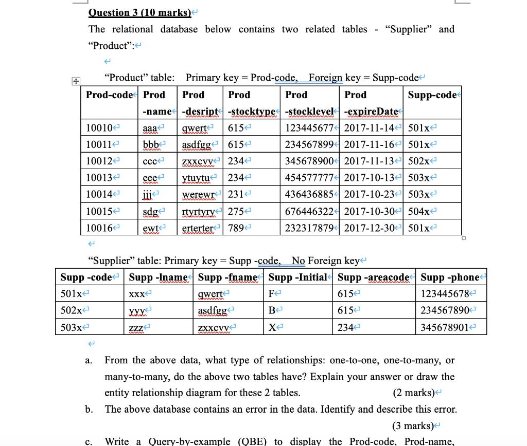 Information Management – Assignment 3 (semester | Chegg.com