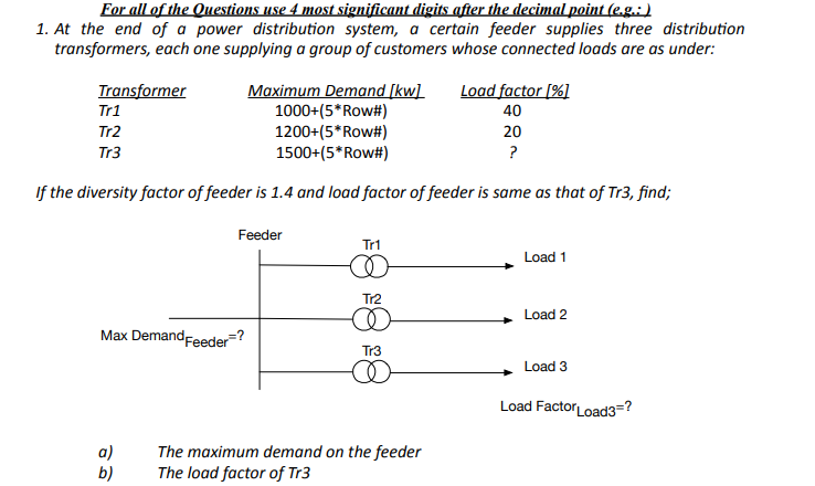 Solved For all of the Questions use 4 most significant | Chegg.com