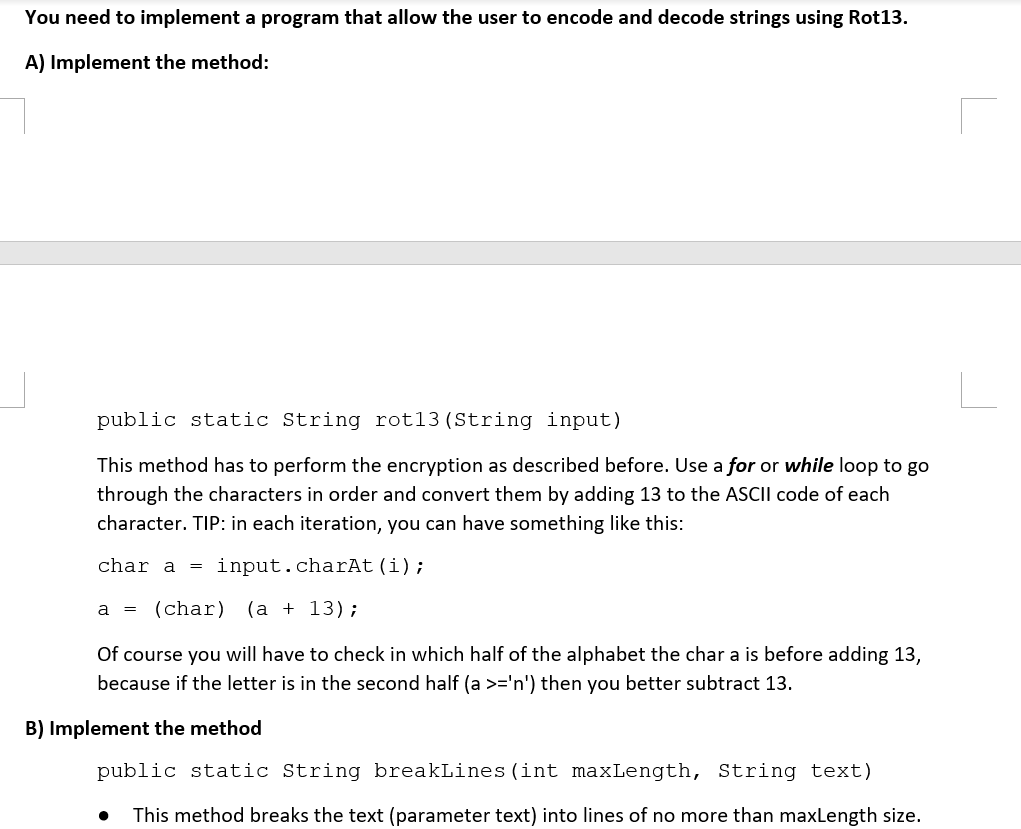Solved The problem: crypto me Rot 13 is a simple cipher | Chegg.com