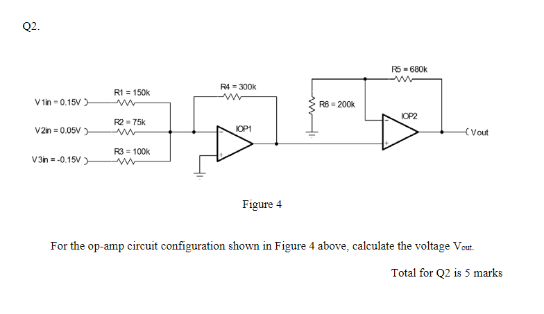 Solved Figure 4 For the op-amp circuit configuration shown | Chegg.com Solved Figure 4 For the op-amp circuit configuration shown | Chegg.com