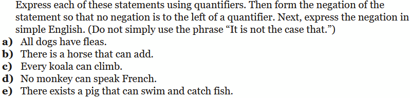 Solved Express Each Of These Statements Using Quantifiers 