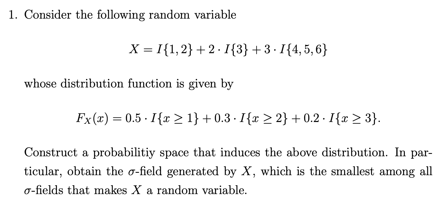 Solved Consider the following random variable X | Chegg.com