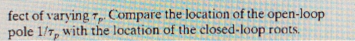 Solved P5.3 A closed-loop system is shown in Fig, AP5.3. | Chegg.com