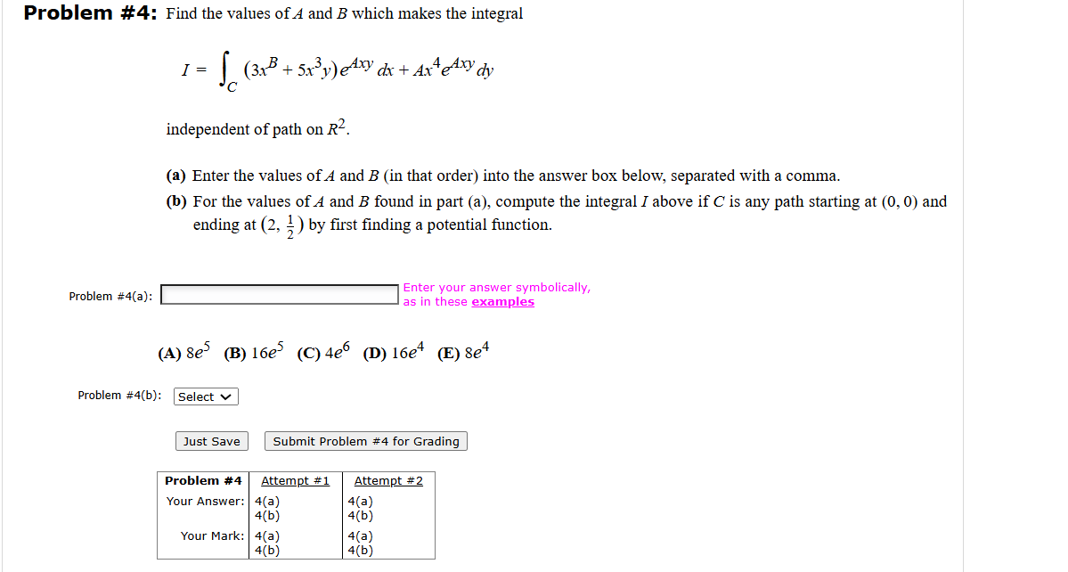Solved Problem #4: Find the values of ﻿A and B ﻿which makes | Chegg.com