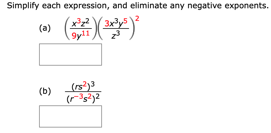 Solved Simplify each expression, and eliminate any | Chegg.com