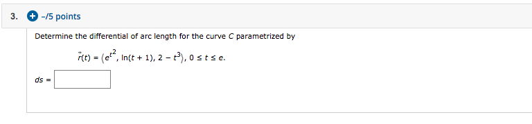 Solved 3. + -15 points Determine the differential of arc | Chegg.com
