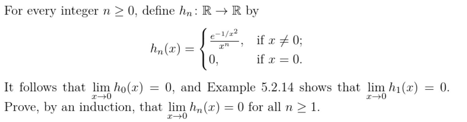 Solved For every integer n≥0, define hn:R→R by | Chegg.com