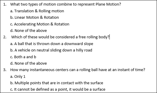Solved 1. What two types of motion combine to represent | Chegg.com