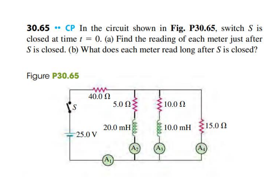 Solved 30.65 ∵ CP In the circuit shown in Fig. P30.65, | Chegg.com
