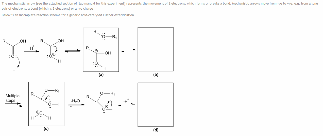 Solved The mechanistic arrow (see the attached section of | Chegg.com