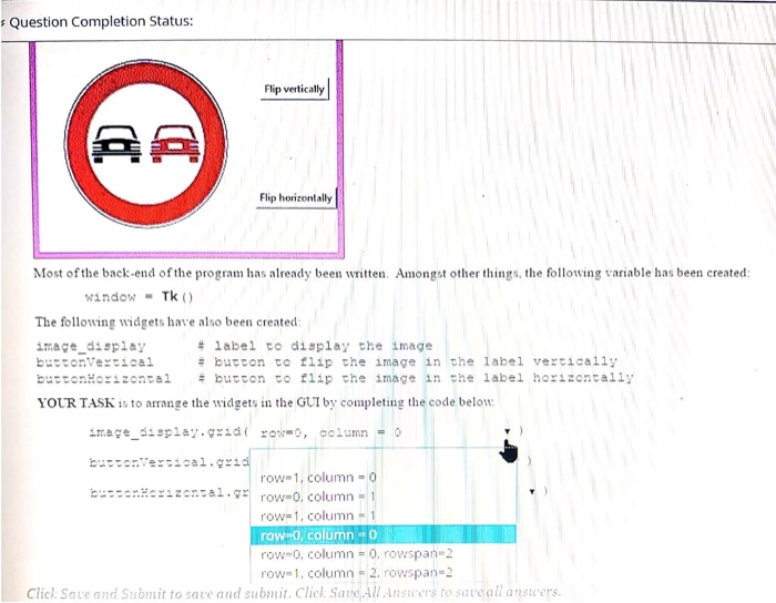 Solved QUESTION 1 Consider a Python GUI program that | Chegg.com
