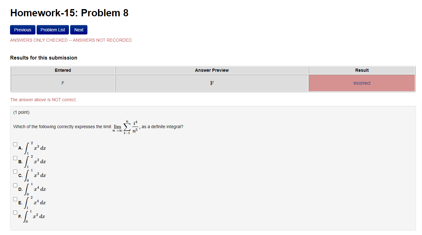 Solved Homework 15 Problem 8 Previous Problem List Next
