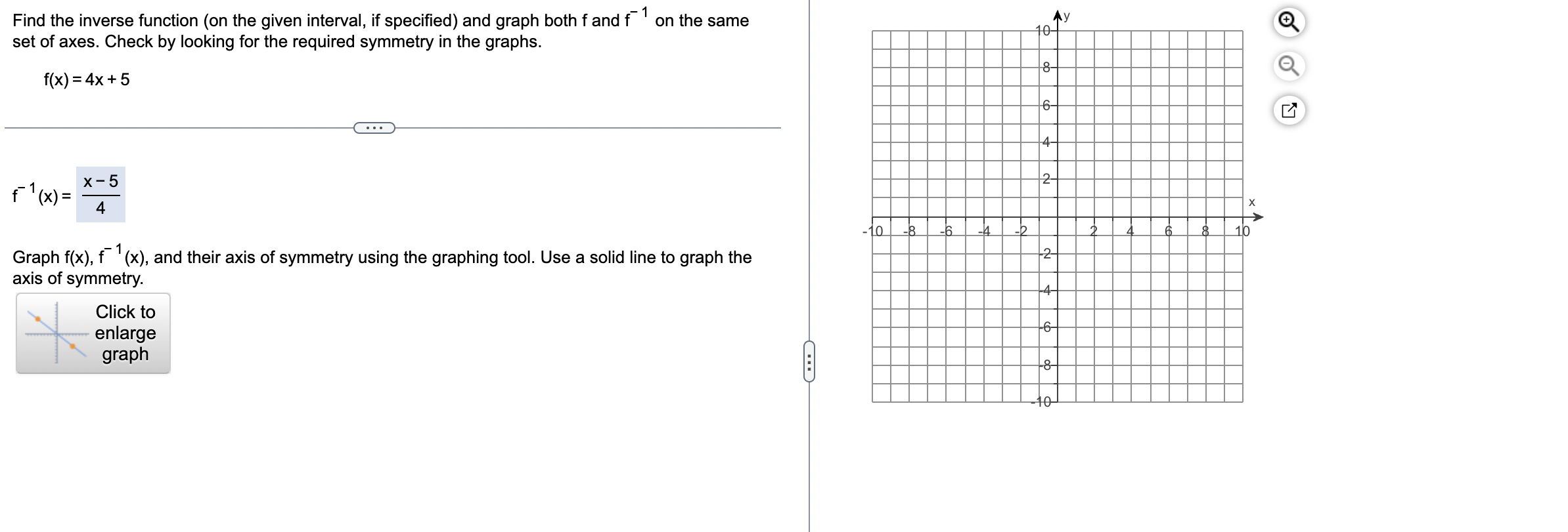 Solved Find the inverse function (on the given interval, if | Chegg.com