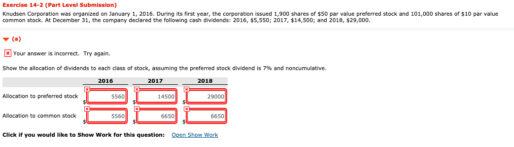 Solved Exercise 14-2 (Part Level Submission) Knudsen | Chegg.com