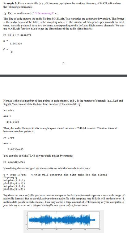 Lab Assignment: Application of Fourier Transform to | Chegg.com