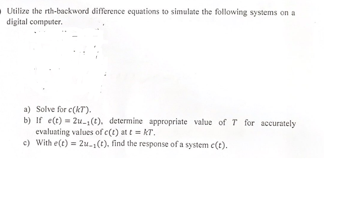 Utilize the rth-backword difference equations to | Chegg.com