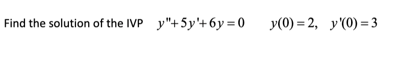 Solved Find the solution of the IVP | Chegg.com