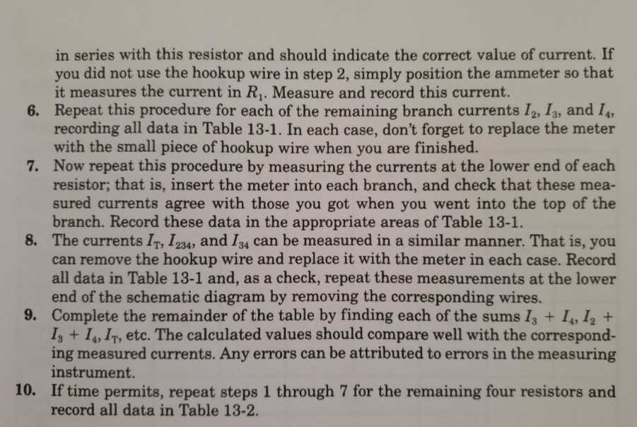 Solved 1234 R2 FIGURE 13-1 on the circuit diagram. This will | Chegg.com