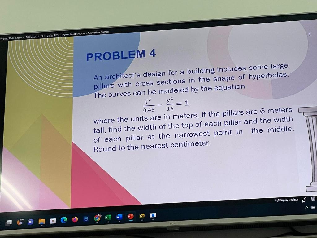 Solved An architect's design for a building includes some | Chegg.com