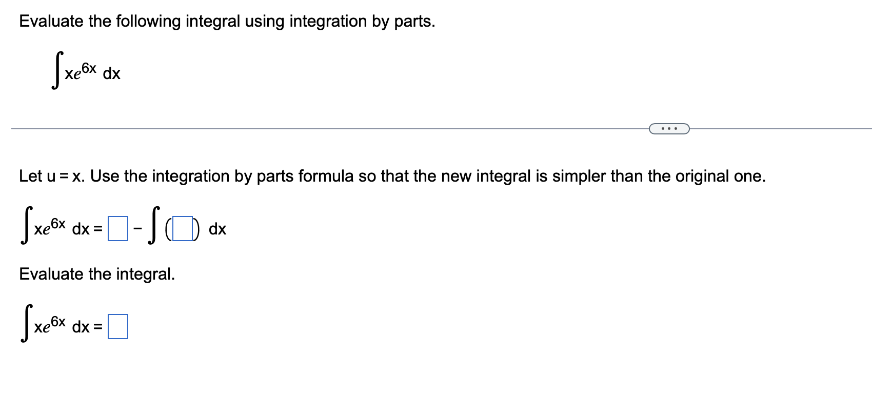 Solved Evaluate the following integral using integration by | Chegg.com