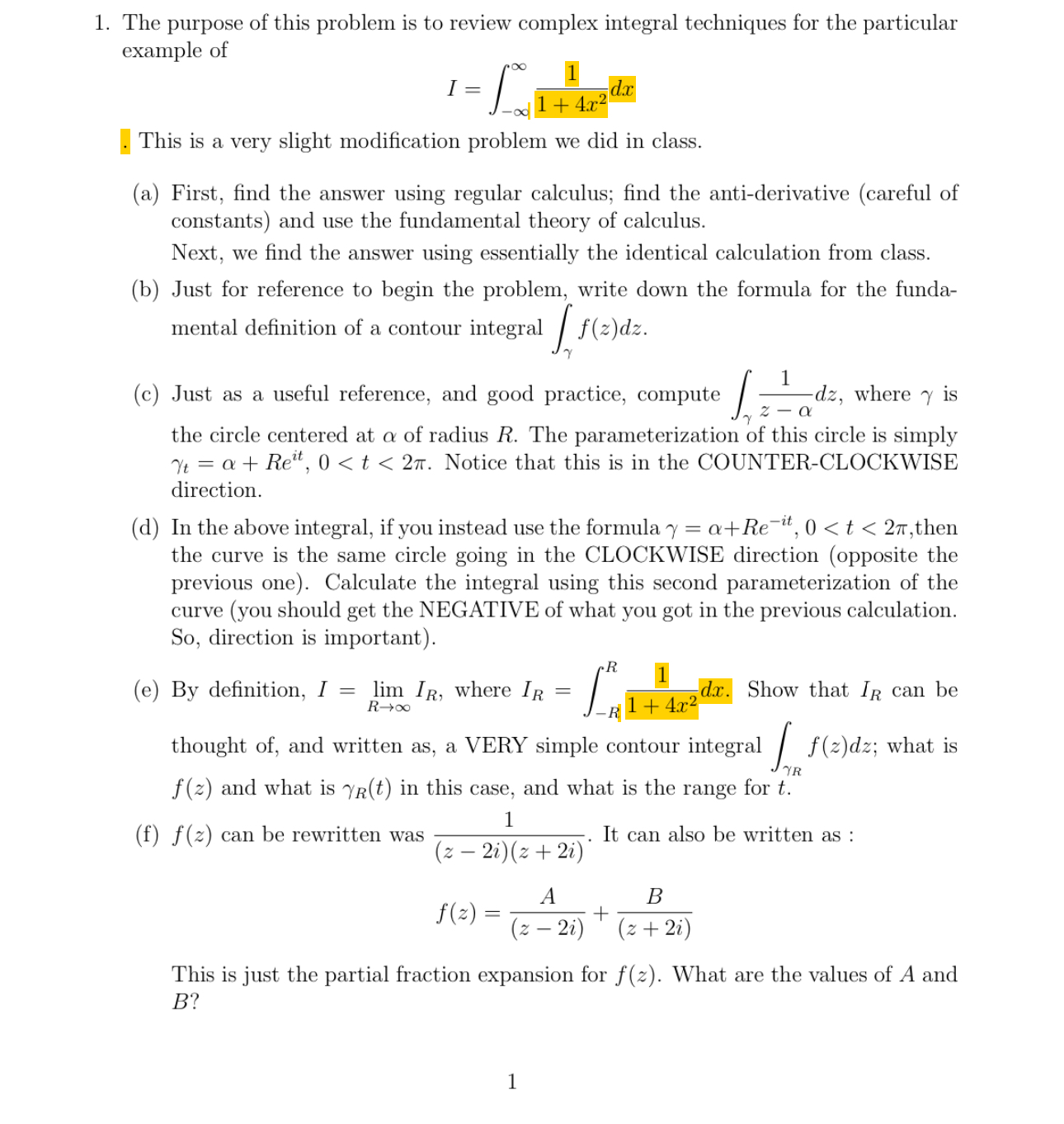 Solved The purpose of this problem is to review complex | Chegg.com