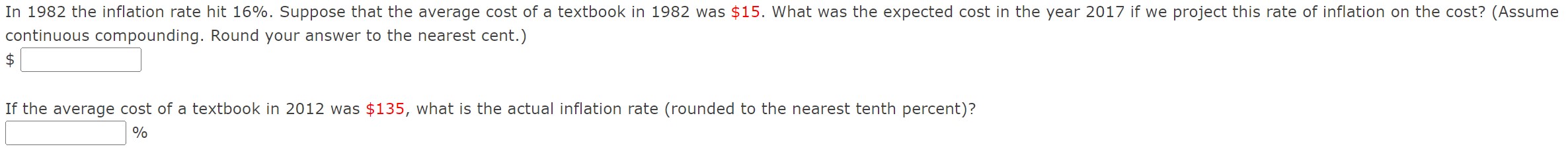 Solved continuous compounding. Round your answer to the | Chegg.com