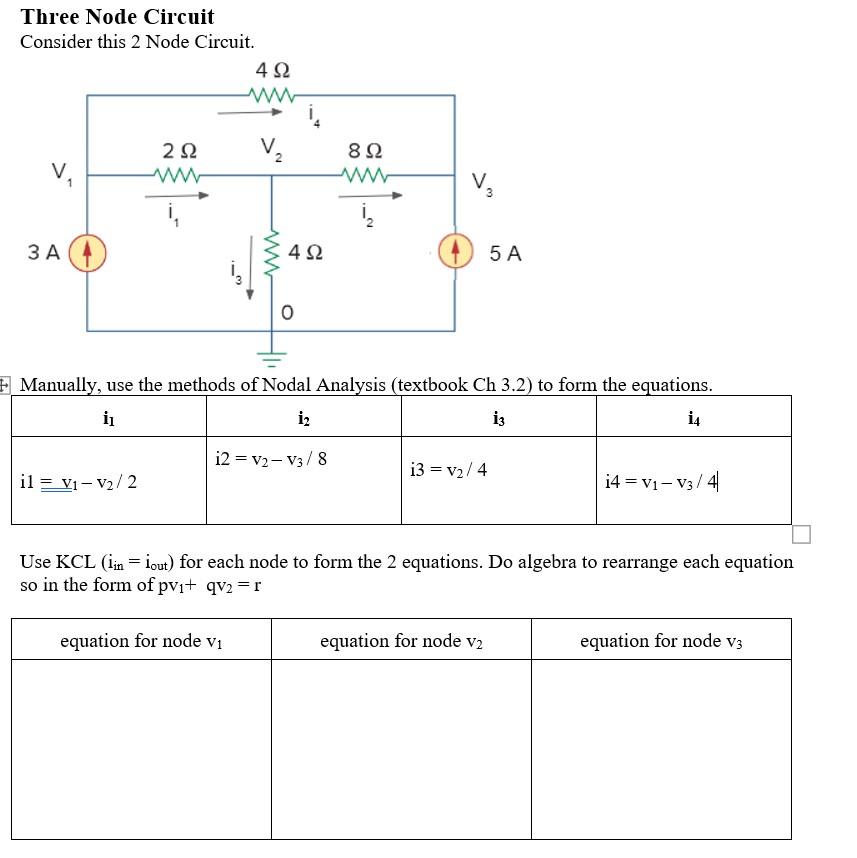 Solved Three Node Circuit Consider this 2 Node Circuit. | Chegg.com Solved Three Node Circuit Consider this 2 Node Circuit. | Chegg.com