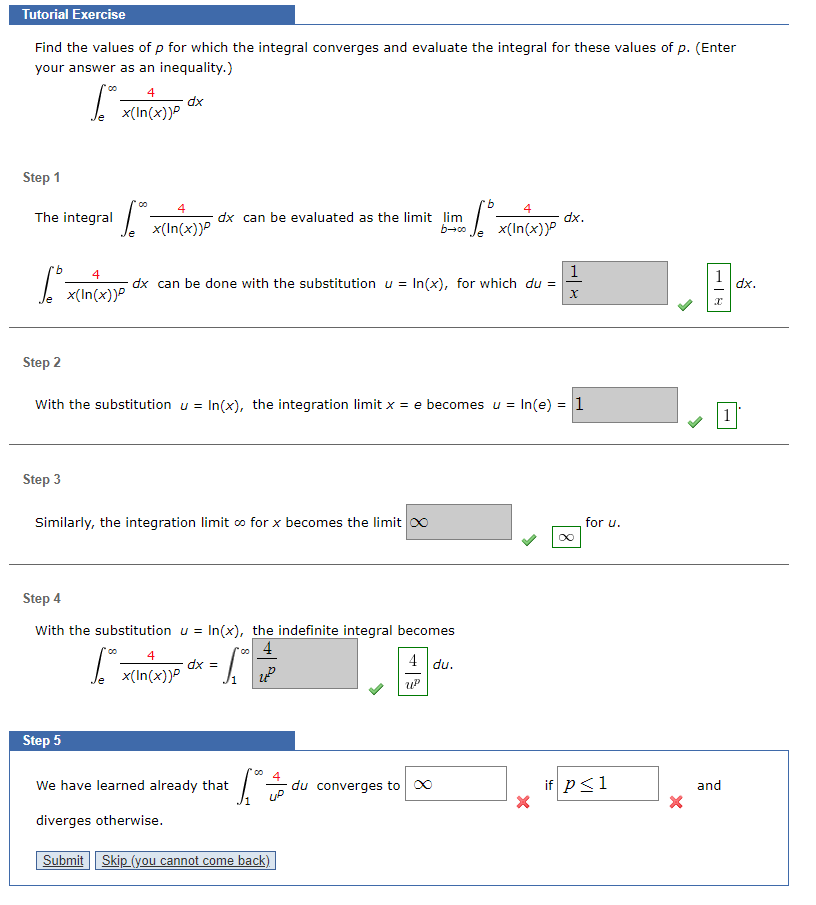 Solved Tutorial Exercise Find the values of p for which the | Chegg.com