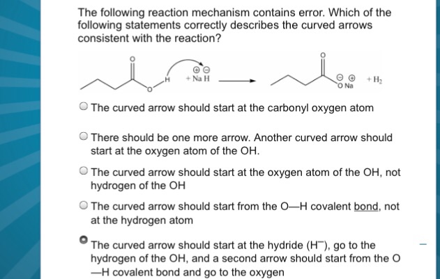 Solved The following reaction mechanism contains error. | Chegg.com